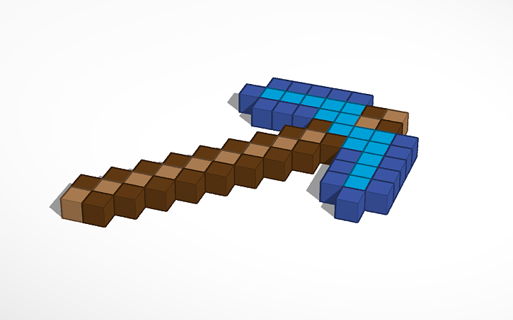 3D design Diamond Pickaxe | Tinkercad