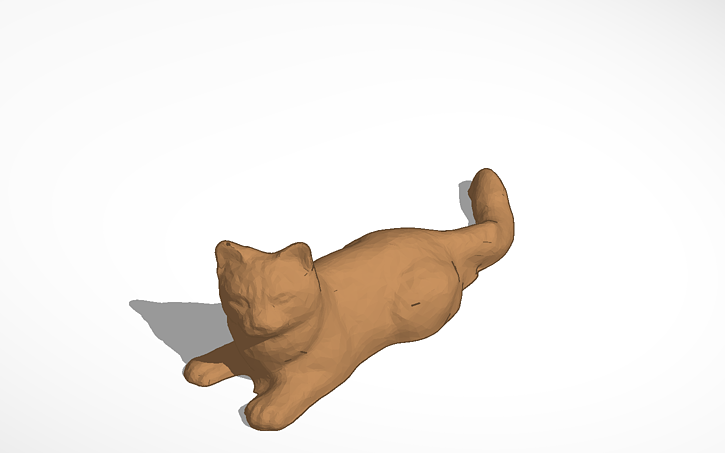 3D design kitty cat - Tinkercad