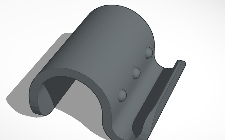 3D design Stylus Holder, with Bumps - Tinkercad