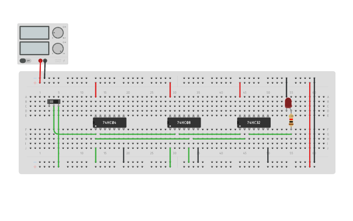 Circuit design 2 X 1 MULTIPLEXER | Tinkercad