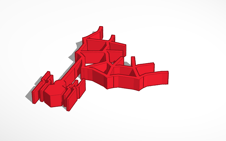 3D design Spider Web - Tinkercad