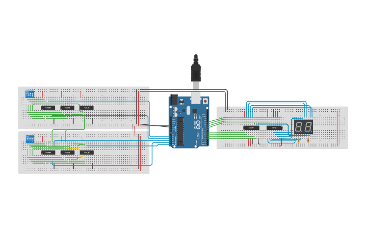 Circuit Design Cd4511 Ic And 7 Segment Display And Assembling The 4 Bit Adder Tinkercad