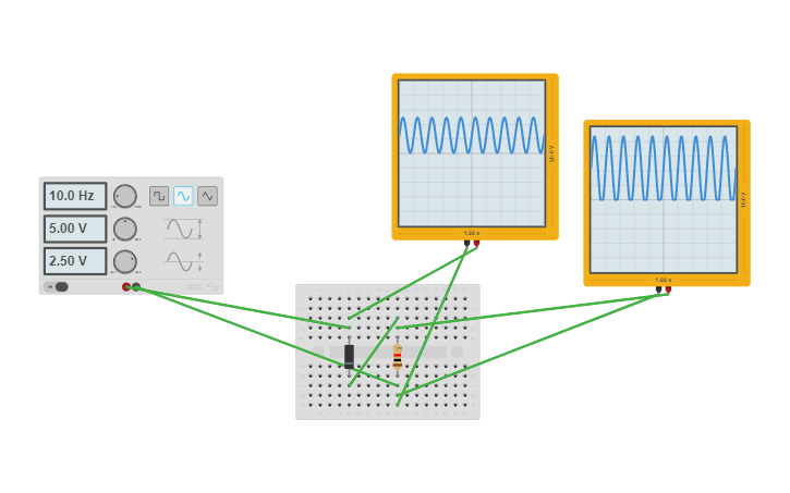 Circuit design Half Wave Rectifier - Tinkercad