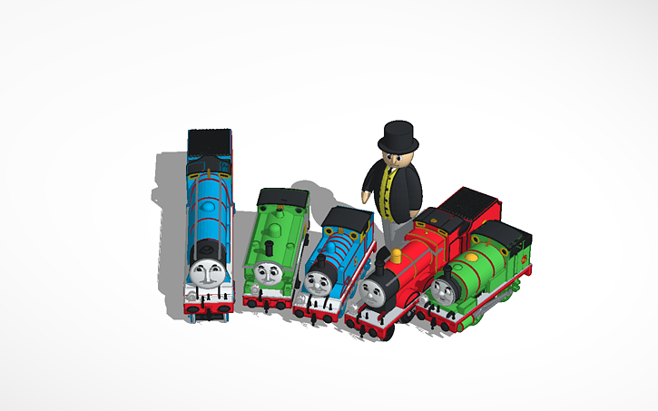 3D design Thomas The Tank Engine BTS photo - Tinkercad
