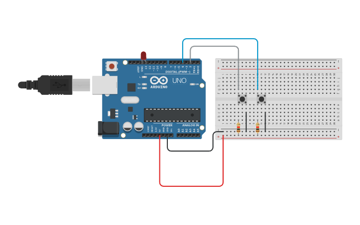 Circuit design practica de arduino #7 - Tinkercad