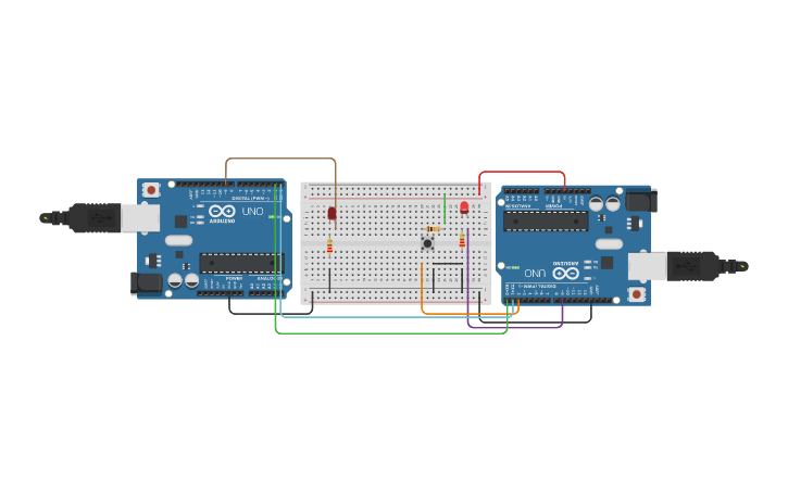 Circuit design COMUNICACIÓN SERIAL CON RX-TX | Tinkercad