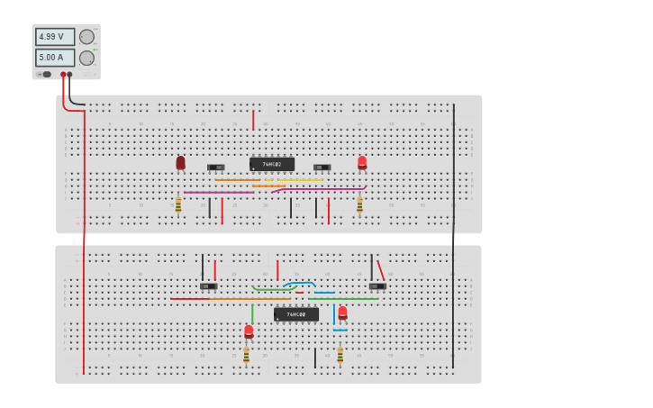 Circuit design Latch - Tinkercad