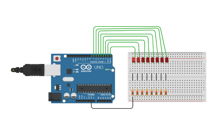 Circuit design Night Rider Circuit | Tinkercad