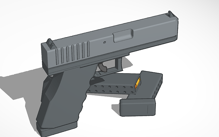 3D design Glock & mags | Tinkercad