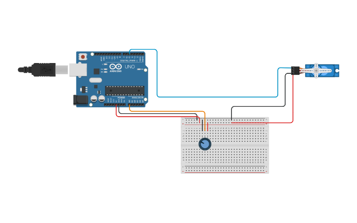 Circuit Design 2 Questão Servo Controlado Por Potenciômetro Tinkercad