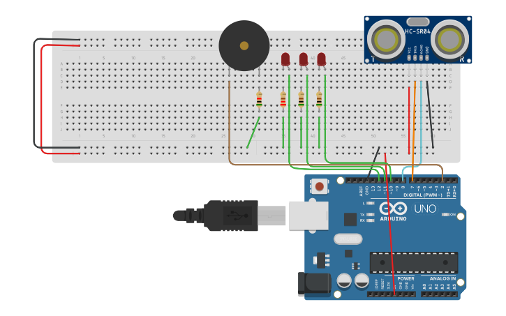 Circuit design distance thing | Tinkercad
