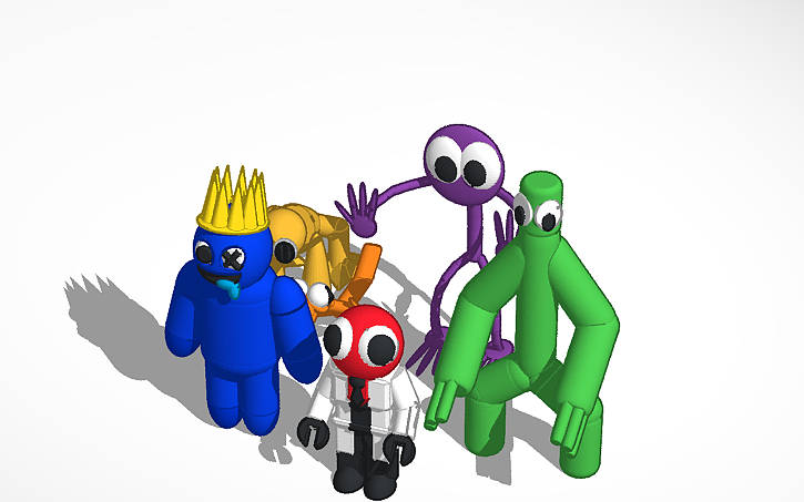 3D design rainbow friends - Tinkercad
