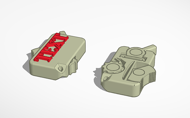 3D design fidget clicker - Tinkercad