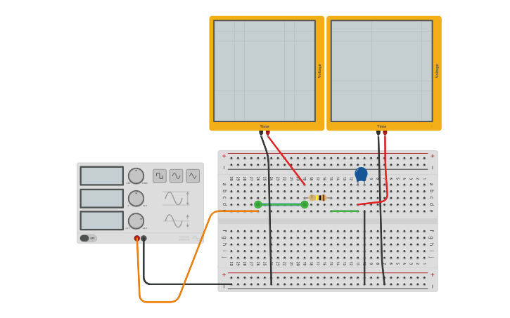 Circuit Design Filtro Pasa Baja Circuito Rc Tinkercad