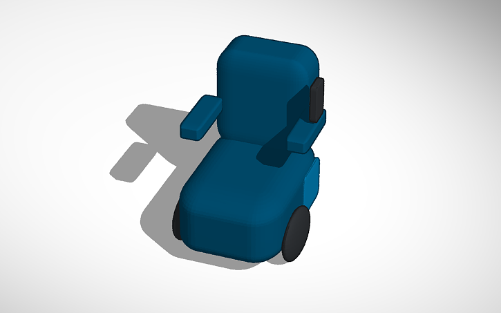 3D design Wheel&Chair - Tinkercad