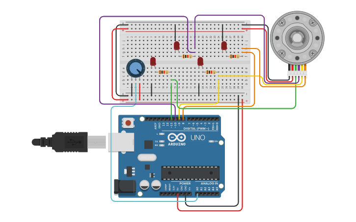 Circuit design Lab8_5_Motor_Passos_Controle_Velocidade - Tinkercad