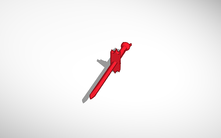 3d Design Sword Tinkercad