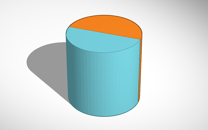 3D design Blue and Orange Cylinder | Tinkercad