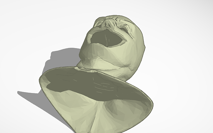 3D design batfleck cowl - Tinkercad