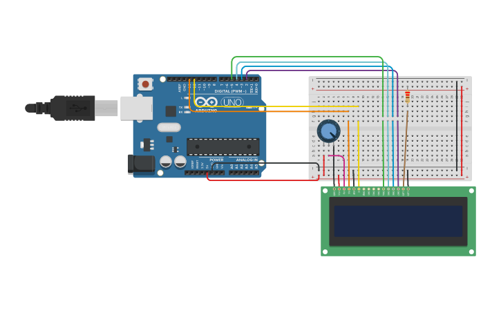Circuit Design Monitor Serial Tinkercad