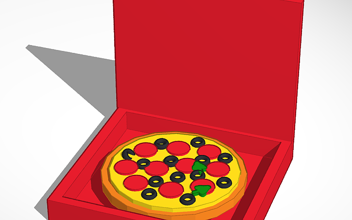 3D design pizza - Tinkercad