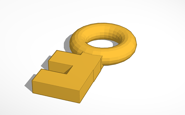 3D design A Key - Tinkercad