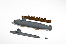 3D design Submarine | Tinkercad