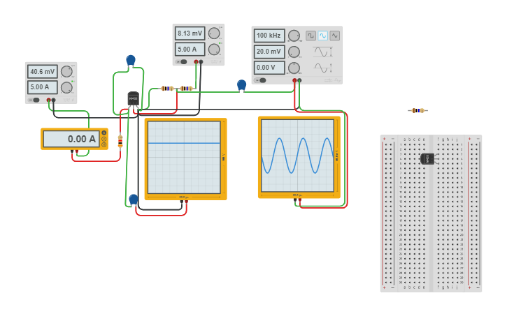 Circuit design MOSFET Gain | Tinkercad