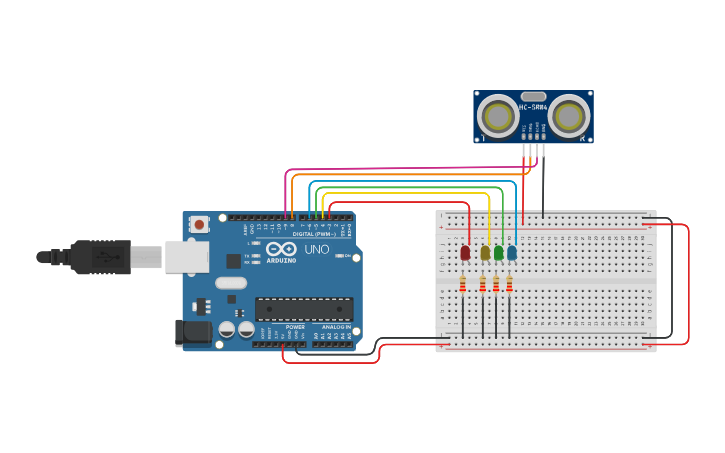Circuit design DMPA_11_SENSOR_ULTRASÓNICO - Tinkercad