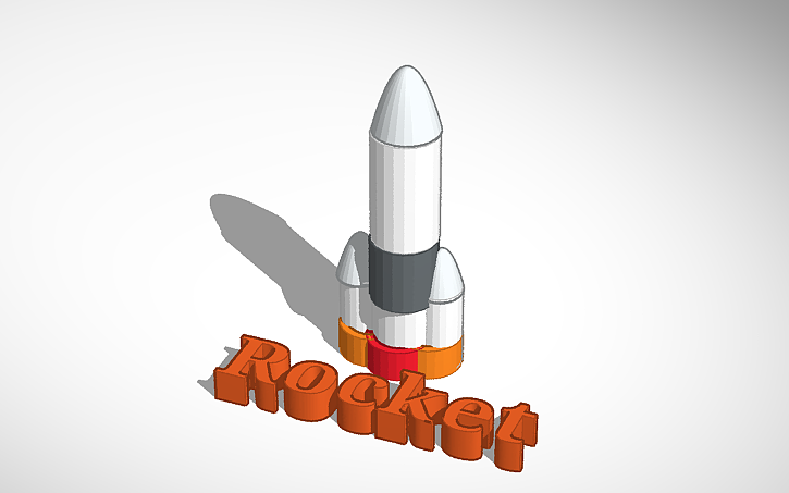 3D design Rocket - Tinkercad