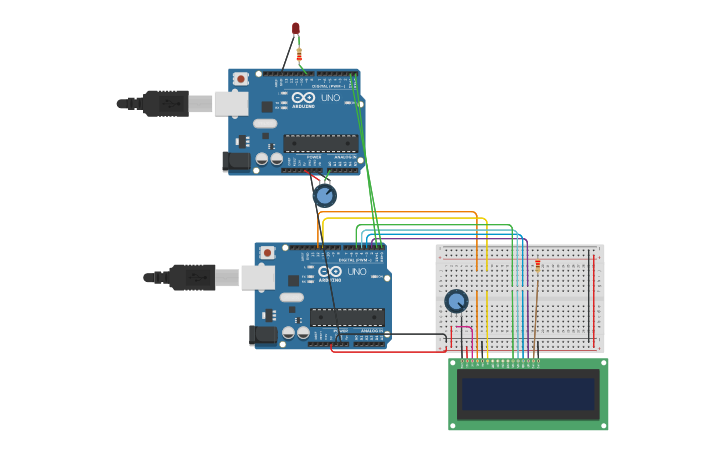 Circuit design Simple serial port communication | Tinkercad