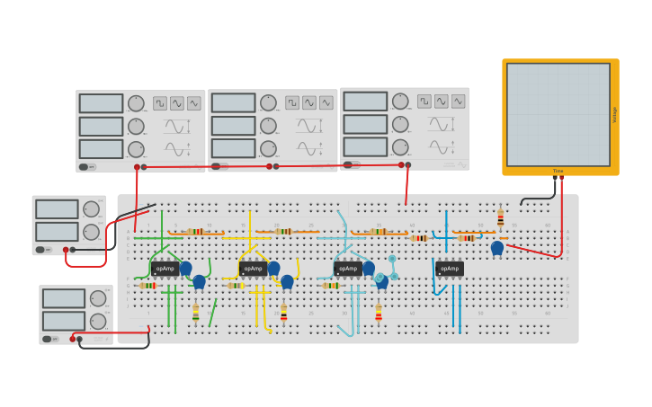 Circuit design Copy of Electrocardiograma (ECG) | Tinkercad