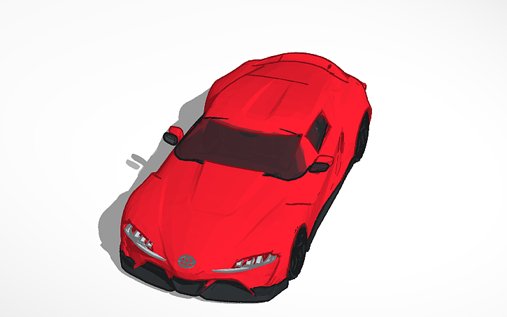 3D design Toyota Supra MK5 - Tinkercad
