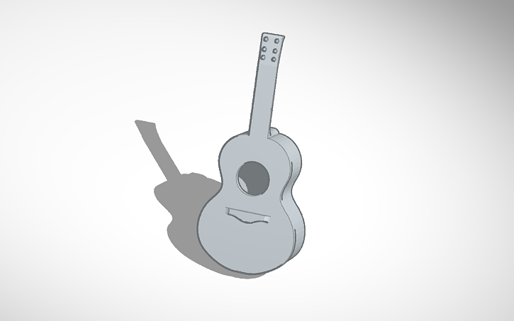 3D design Guitar - Tinkercad