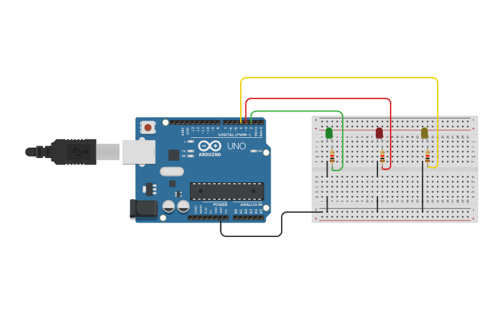 Circuit design Tutorial 5 ejercicio 1 - Tinkercad