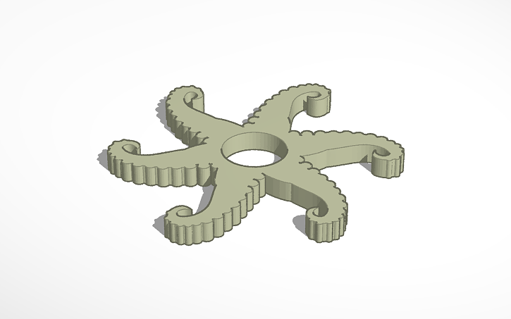3D design Octopus Fidget Spinner | Tinkercad