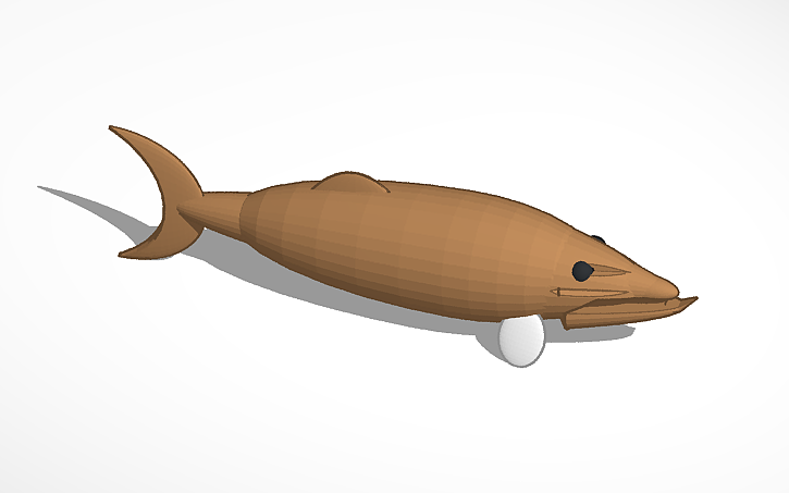 3D design Predatory Fish (Right Here, Right Now) - Tinkercad