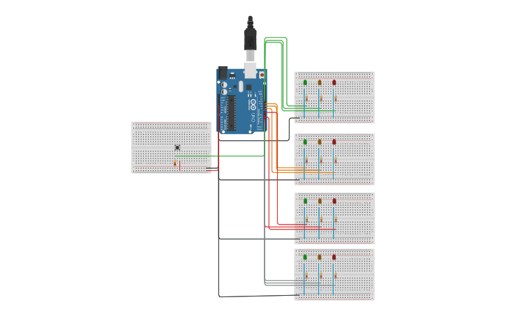 Circuit Design Bonnafé Arduino Feux 2 Tinkercad