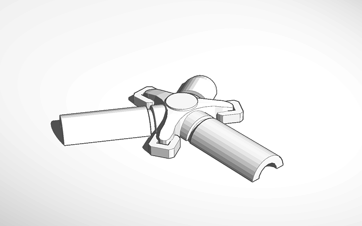 3D design Bone Charm Half - Tinkercad