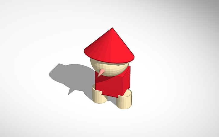 3D design gnome boy | Tinkercad