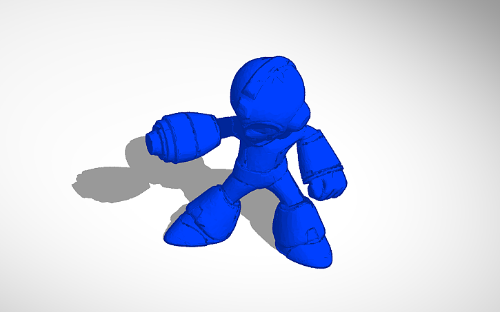 3D design Mega Man - Tinkercad