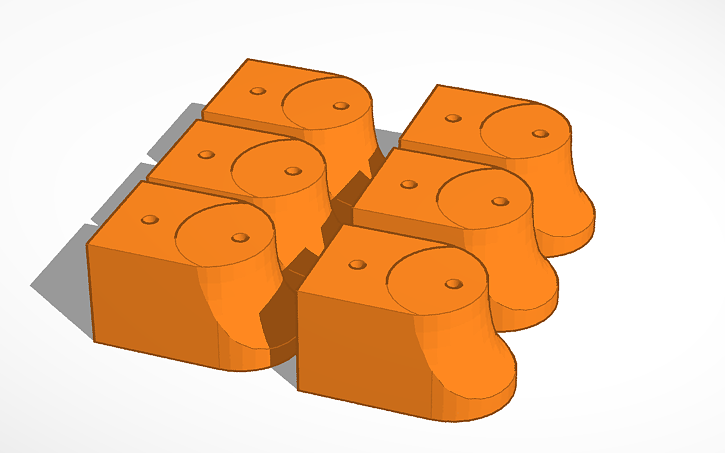 3D design storage door handles 6x | Tinkercad