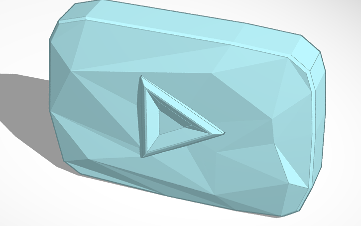 3D design DIAMOND PLAY BUTTON - Tinkercad