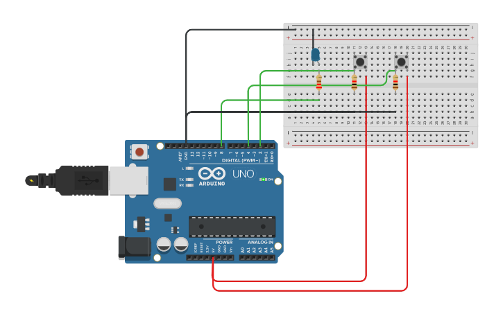 Circuit design Programacion Arduino-Tinkercad - Tinkercad