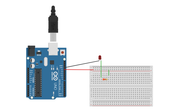 Circuit design Arduino simlple | Tinkercad