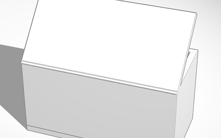 3D design storage box - Tinkercad