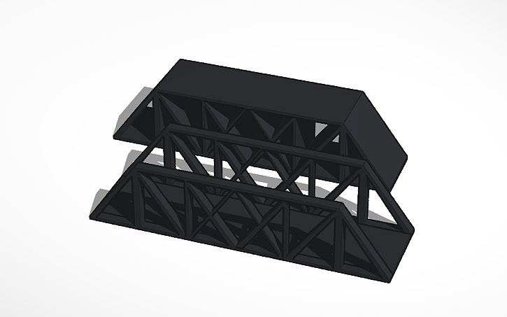 3D design Pratt Bridge - Tinkercad