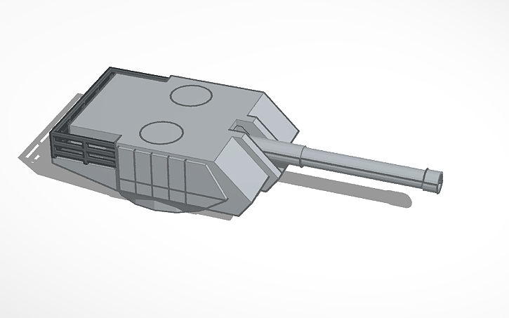3D design SD-12 Light Tank Turret | Tinkercad