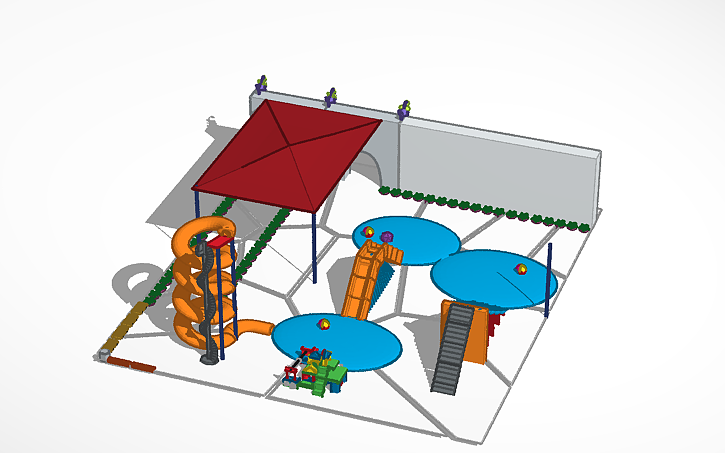 3D design Parque acuático - Tinkercad
