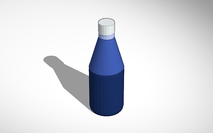 3D design simple water bottle | Tinkercad